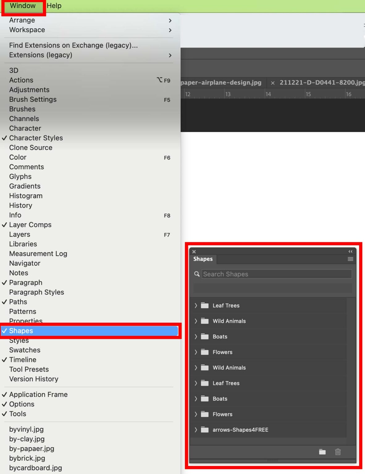 Add custom shape arrows to PhotoShop | Designer to Fullstack