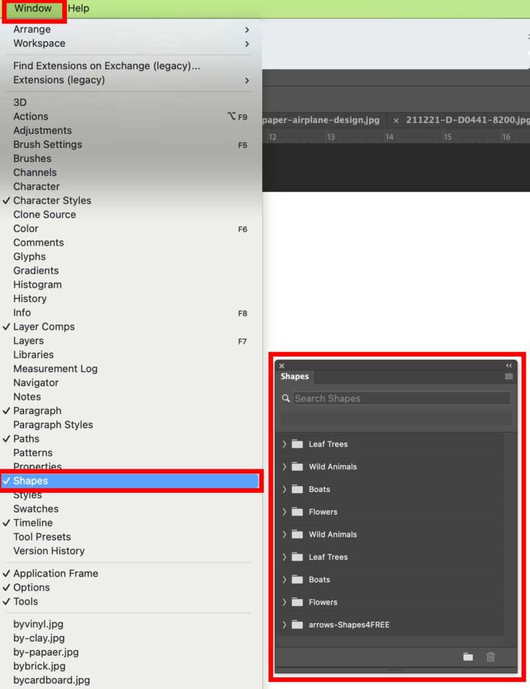 Add custom shape arrows to PhotoShop | Designer to Fullstack