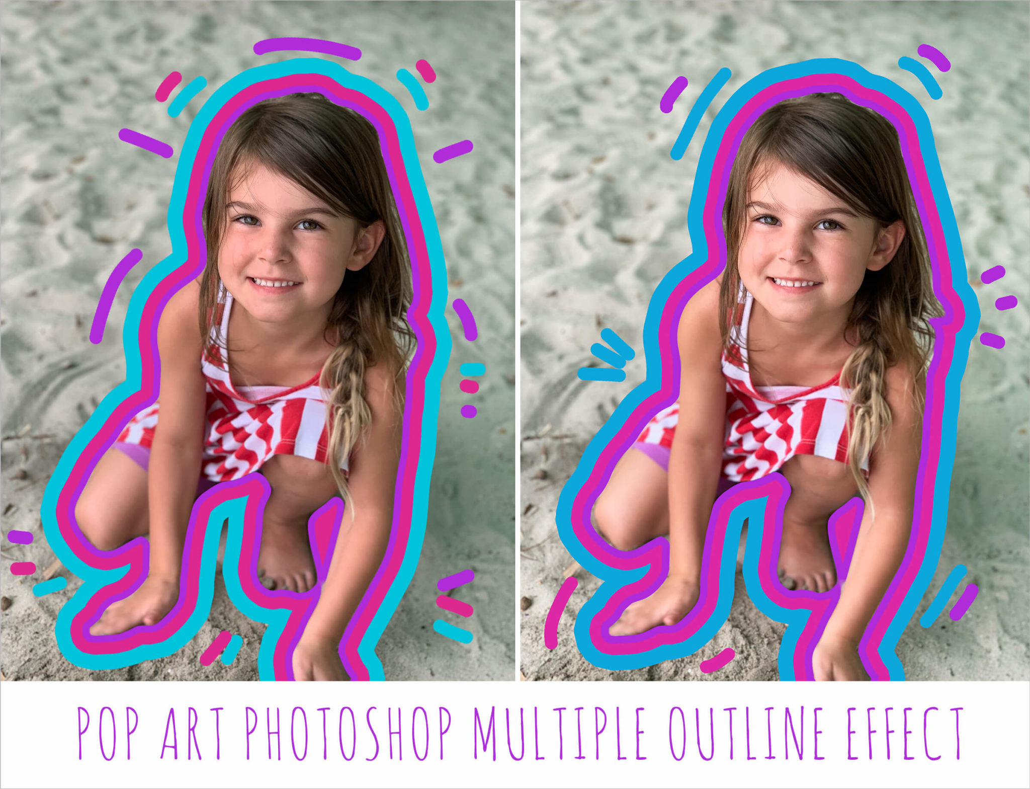 Make a repeated outline in PhotoShop - Pop Art Design Effect | Designer ...