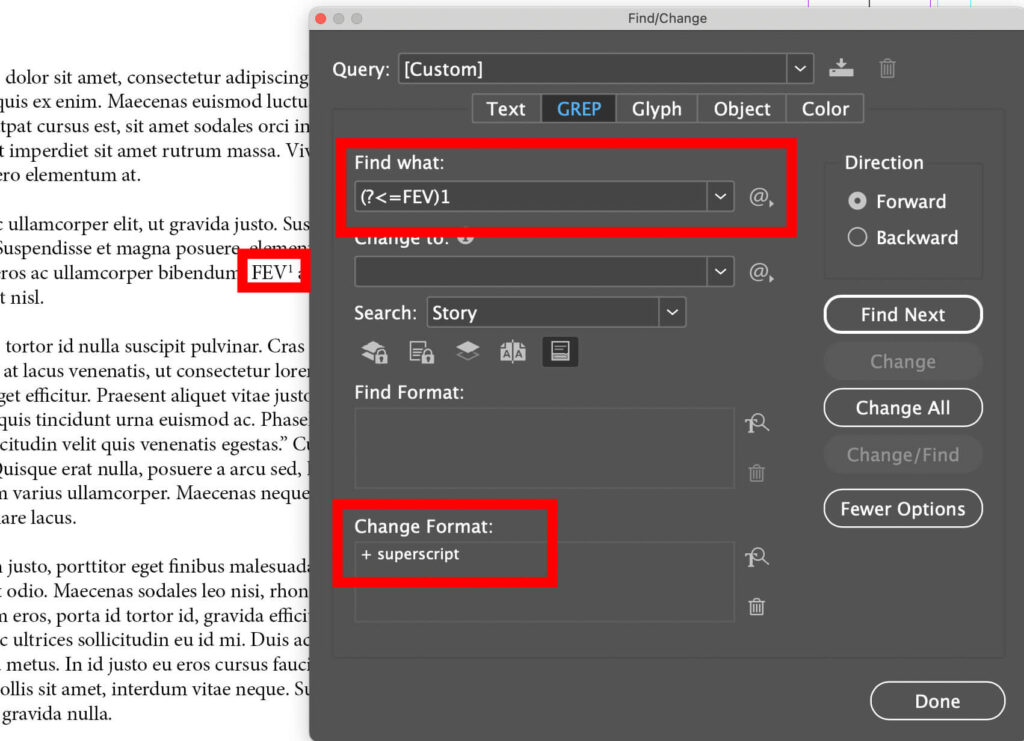 Find and Replace Ordinal Numbers using Superscript in InDesign | Designer to Fullstack