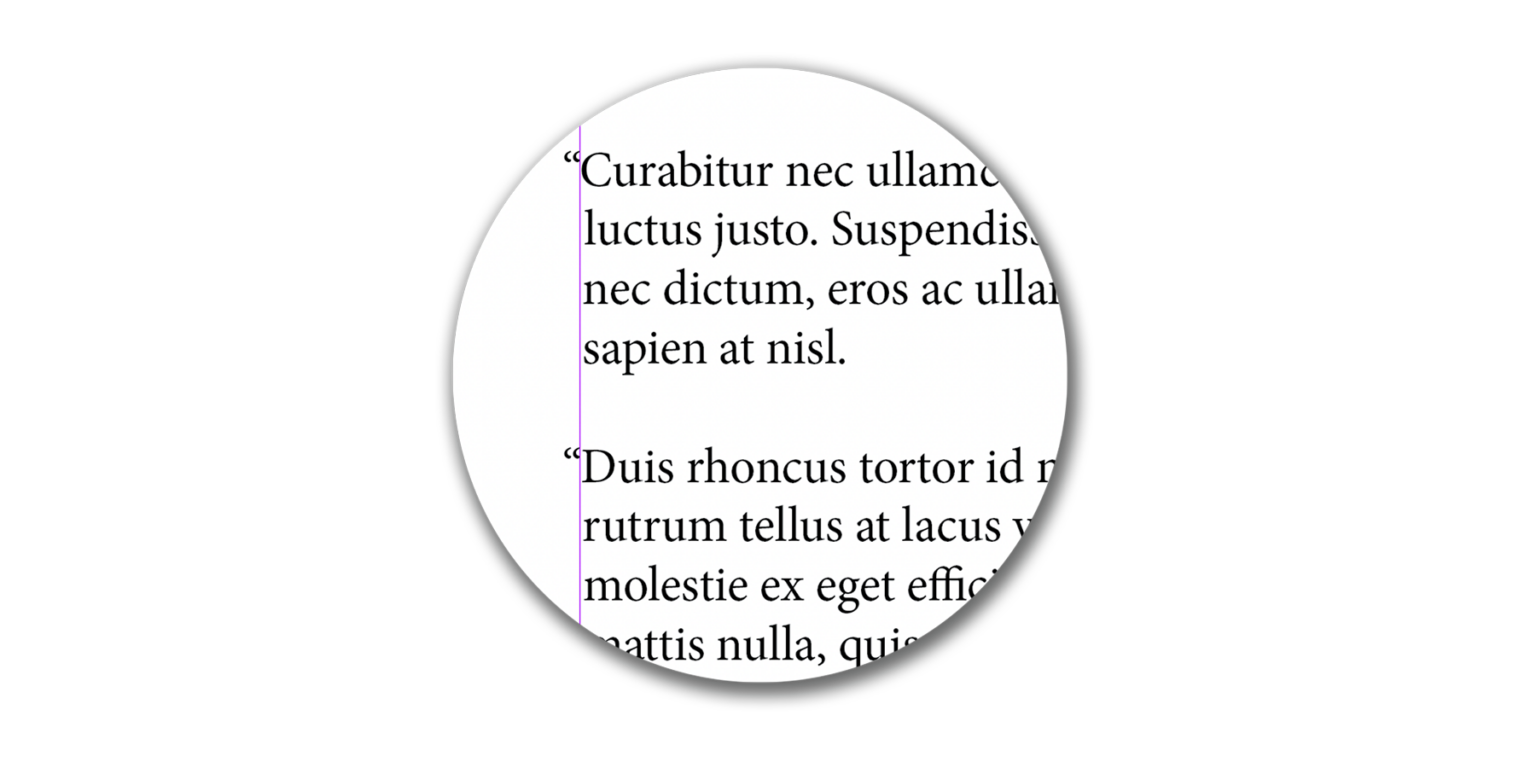 InDesign Text Left Alignments | Designer to Fullstack