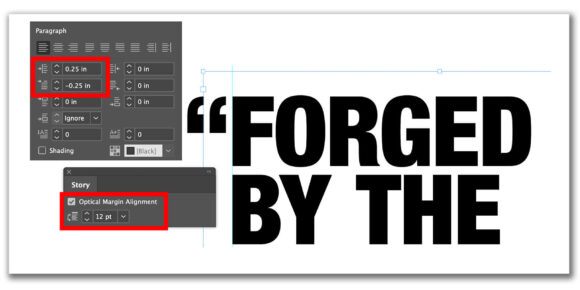 InDesign Text Left Alignments | Designer to Fullstack
