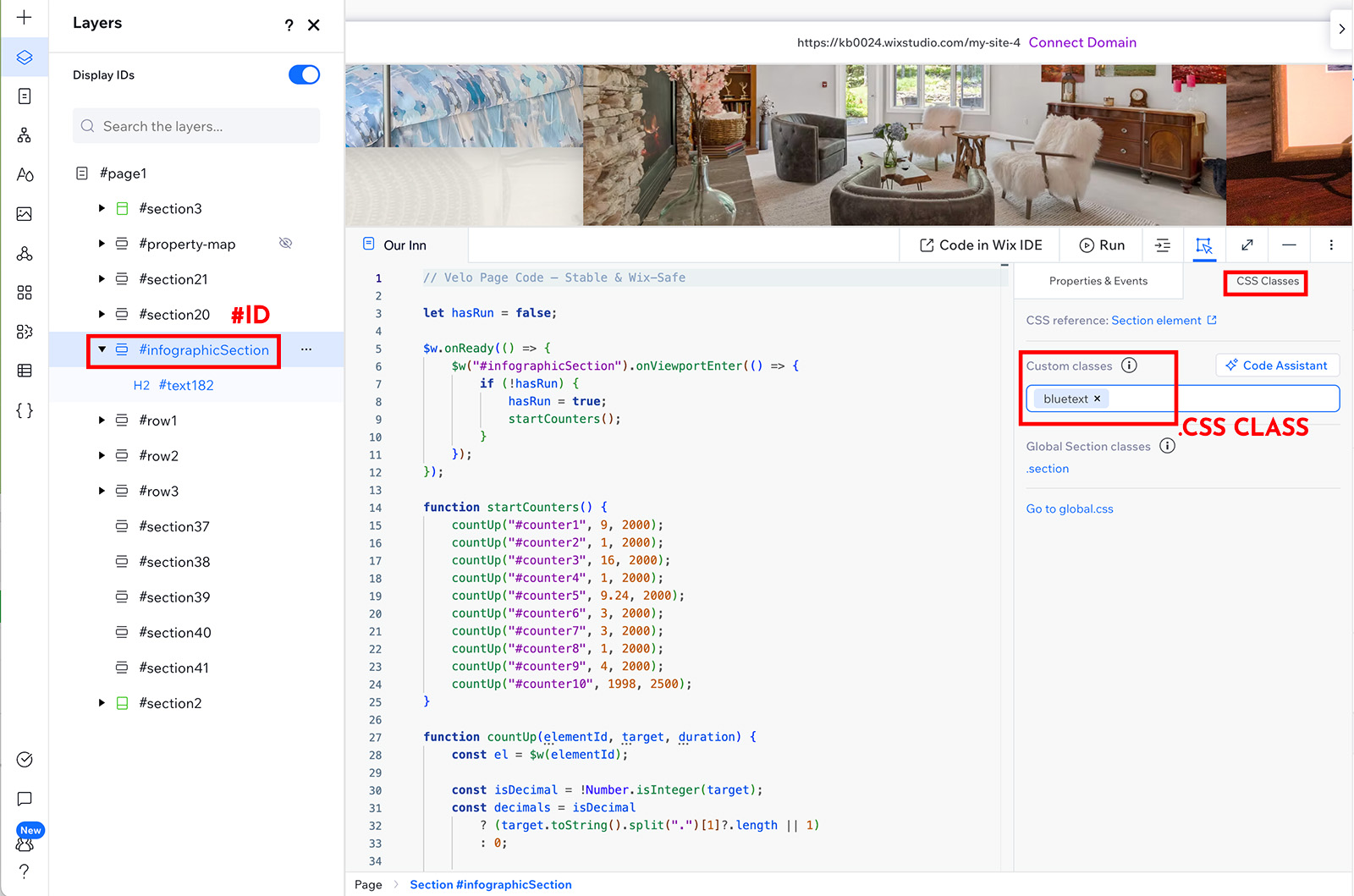 How to Recolor Text, SVGs, and Divider Lines in a Wix Studio Section ...
